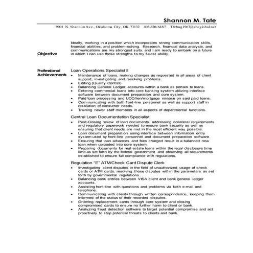 Shannon resume 2 | PDF