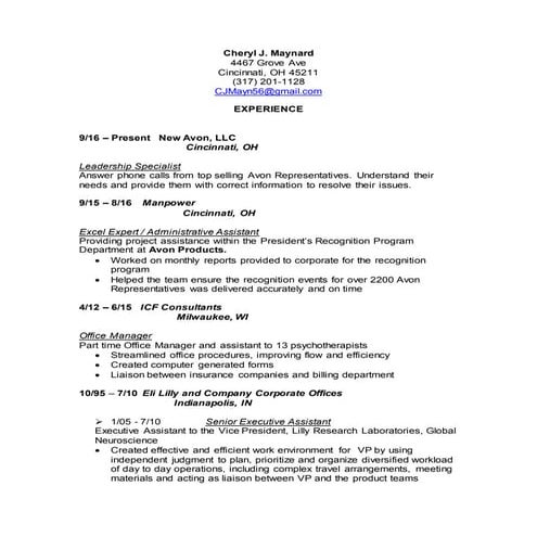 Joyce Resume 2015 | DOC