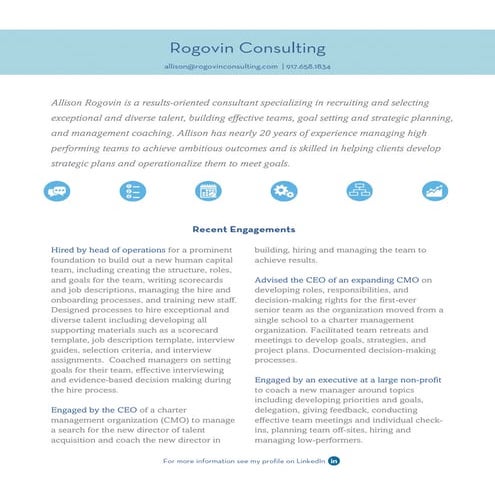 Rogovin Consulting Overview | PDF