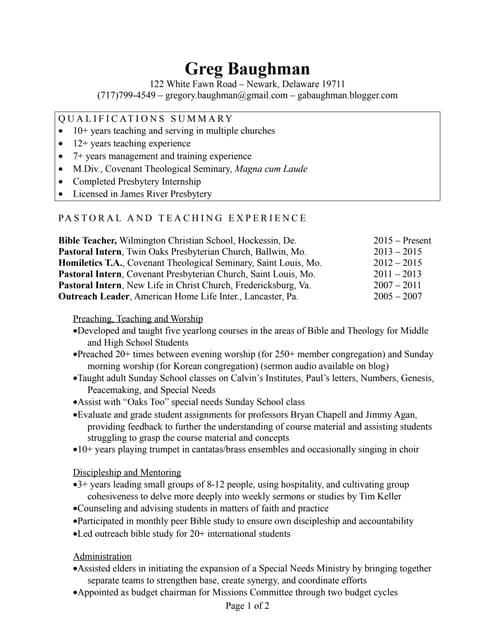 Joshua Clemons Resume October15 | PDF