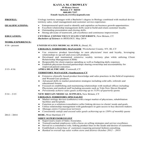 Karis Crain Resume | DOCX