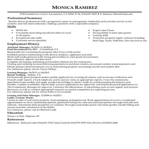 MARIA GARZA'S RESUME | PDF