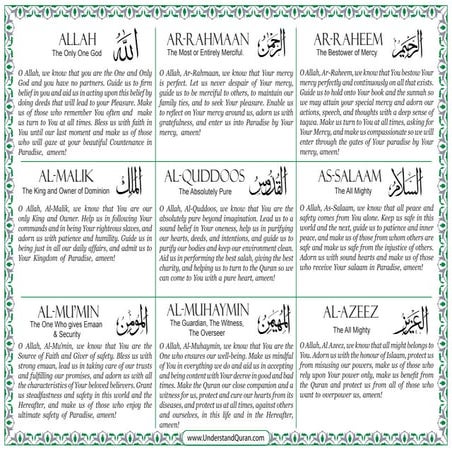 99 names Of Allah | PDF