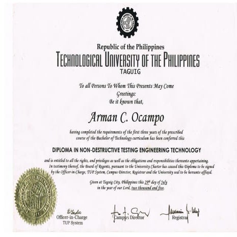 NDT Eng'g Diploma | PDF