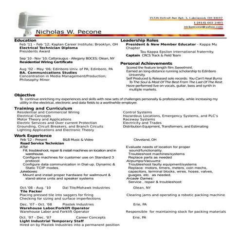 Bob's Resume | PDF