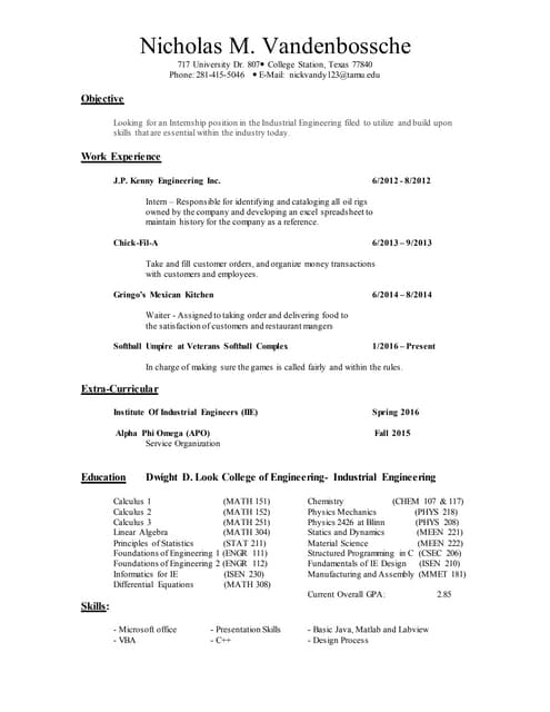 Cody Warren Resume 2014 | PDF