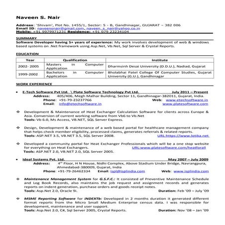 Naveen_Nair_CV | PDF