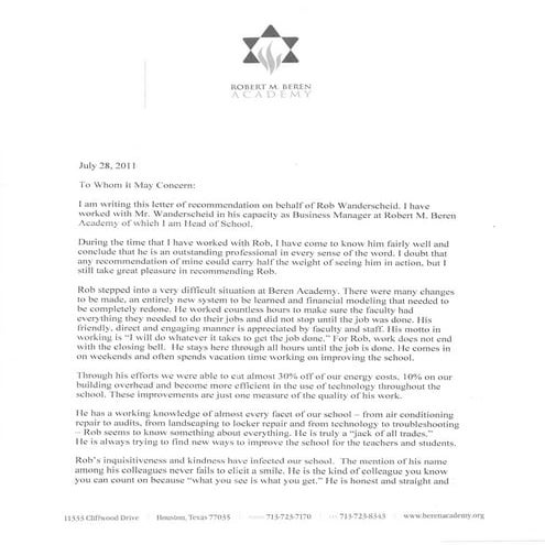 RMBA Letter of Rec. | PDF