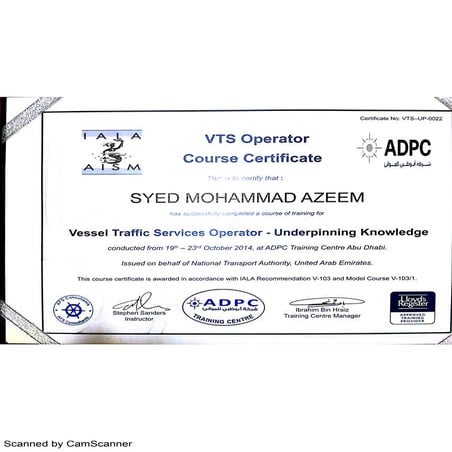 iala certificate | PDF