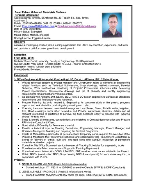 Emad Eldeen mohamed-2017 cv | PDF Emad Eldeen mohamed-2017 cv | PDF