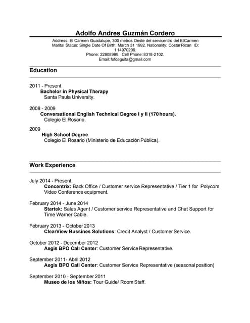 Resume. Adriana Chaves | DOCX