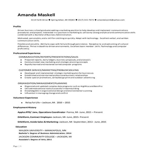 Resume | PDF