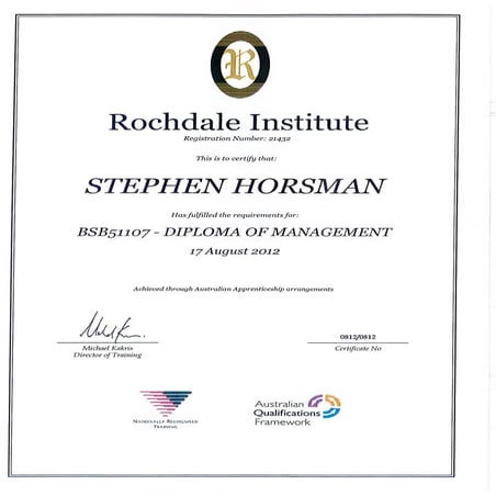 DIPLOMA OF MANAGEMENT- | PDF