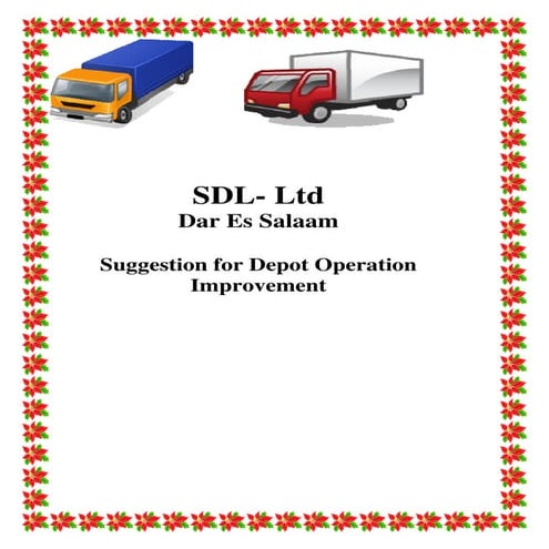 Suggestions for Depot Operation Improvement | PDF