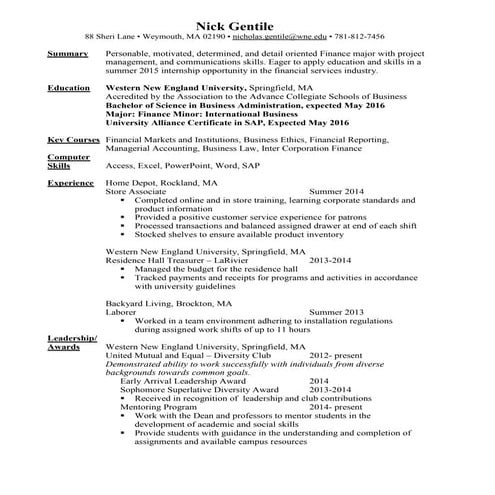 NickGentileResume (1) | PDF