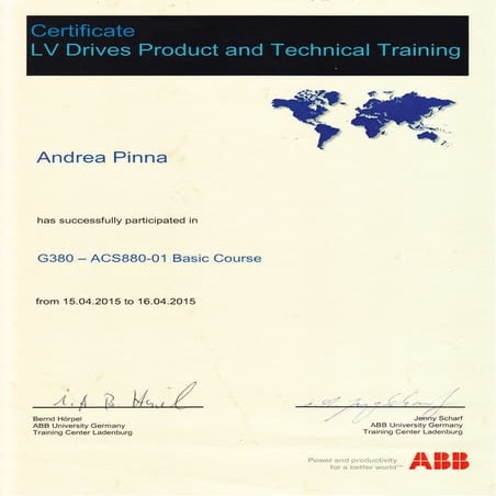 certificato ABB ACS880 | PDF