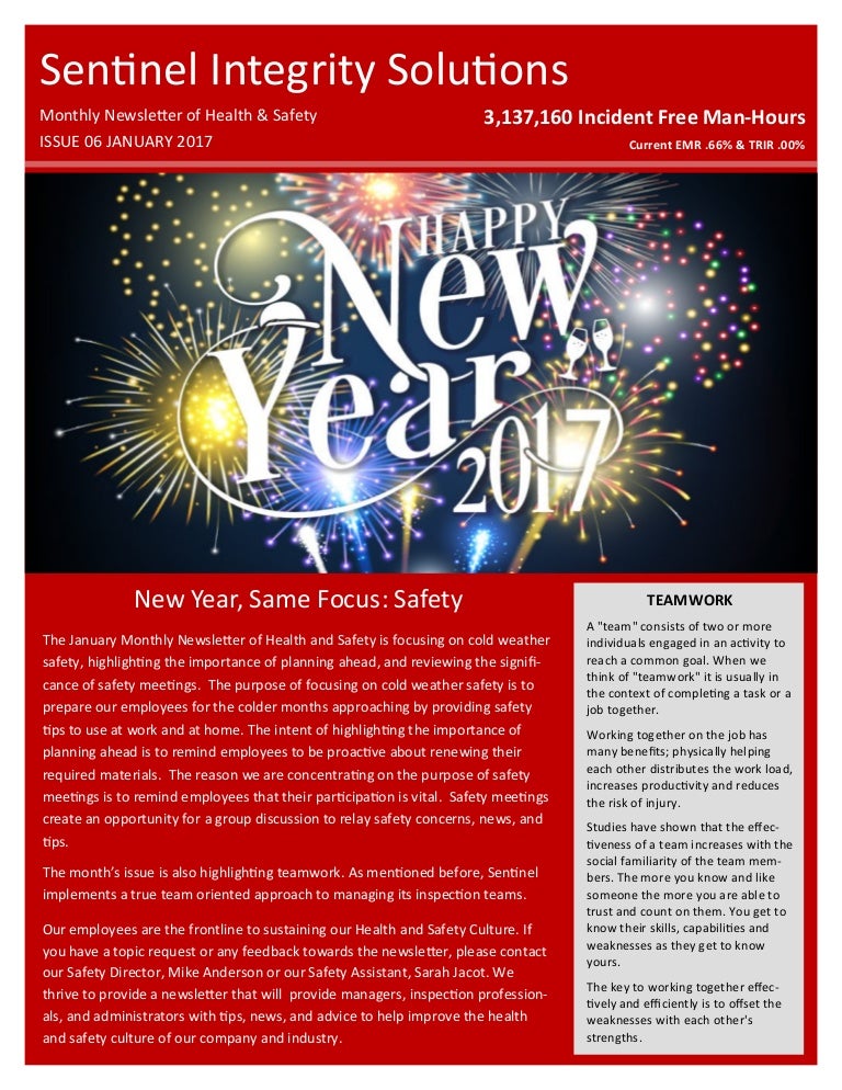 January Newsletter Of Health Safety january-newsletter-of-health-safety