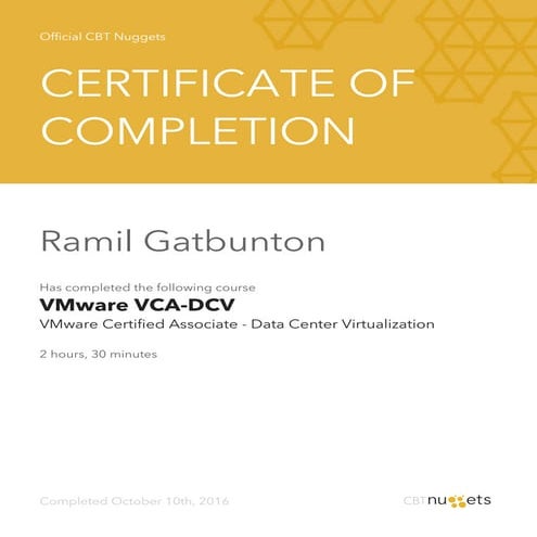 NCSA NSO-145 Certificate of Completion | PDF