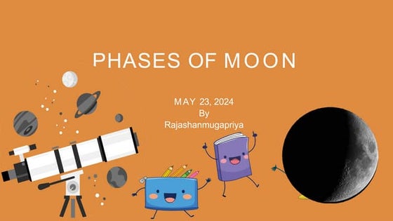 The 8 phases of moon grade 5 lesson in Science | PPT