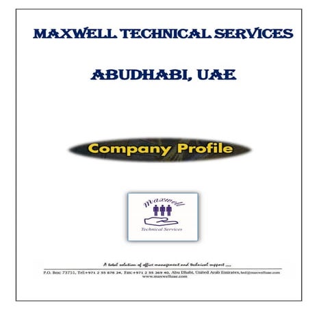MAxwell company profile MAY 2015 | PDF