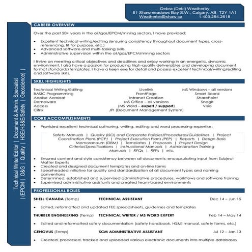 Resume - DAW s | PDF