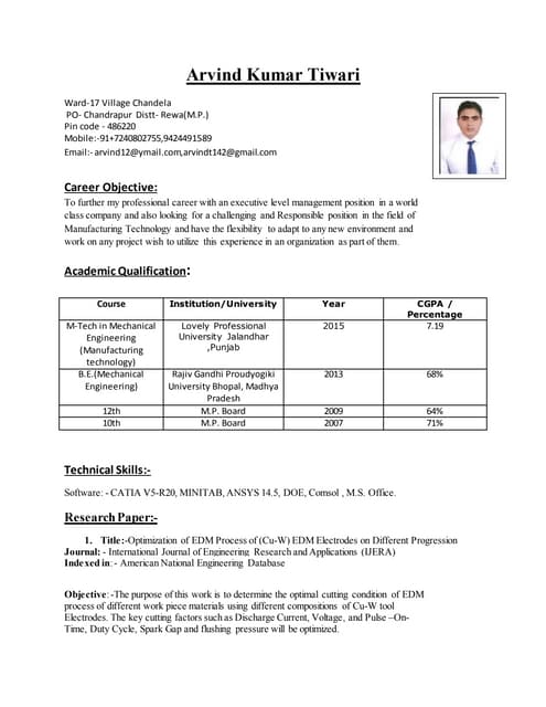 Ashok guin cv | DOCX