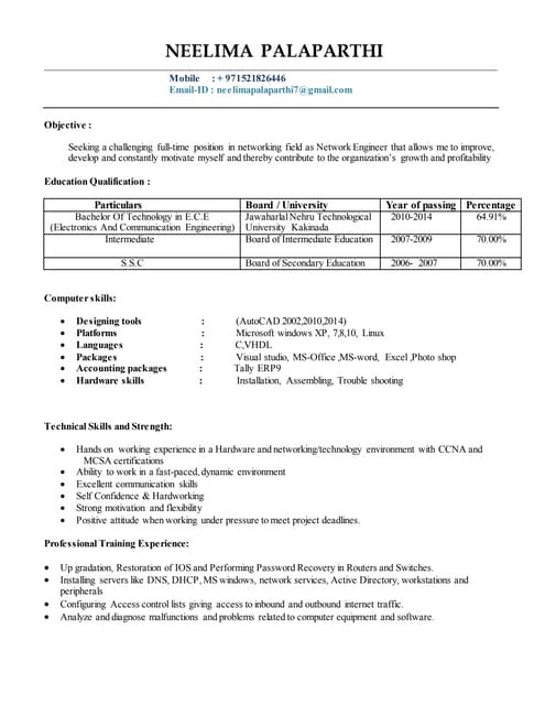 BMS ENGINEER CV | DOCX