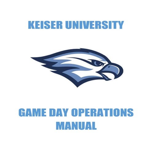 Gameday Staff Manual | DOCX