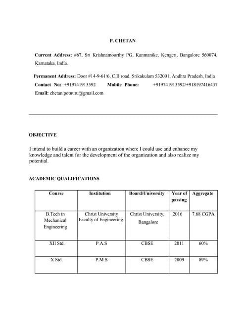 Babu resume. | PDF | Business | Business and Finance