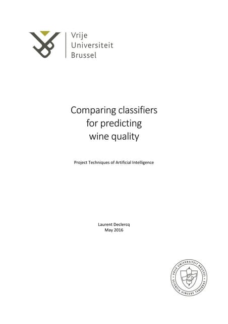Predicting Wine Quality Using Different Implementations Of Decision 5347