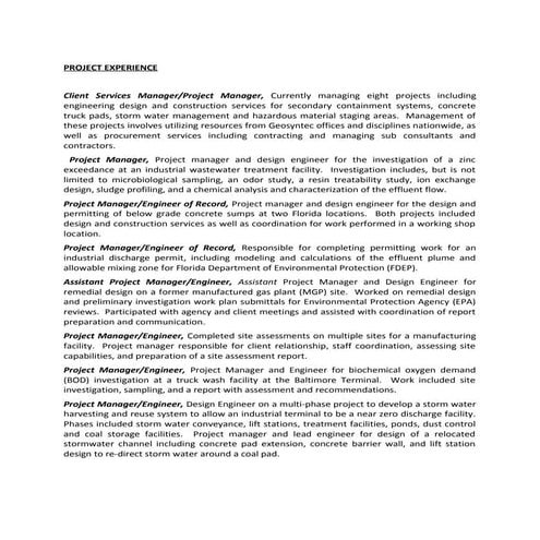 Resume.Brian Murphree | DOC