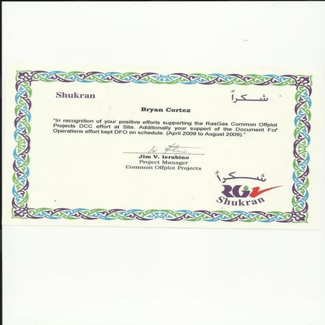 Shukran Certificate | PDF