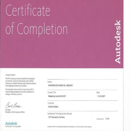 Autodesk Certificate | PDF