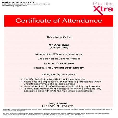 Chaperoning in General Practice | PDF