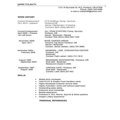 Mark's New Resume may 2016 | DOC