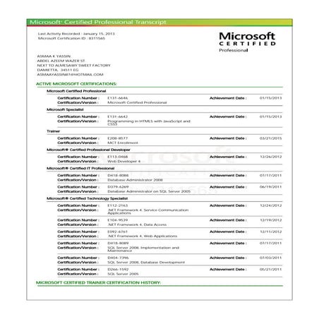 MTA Certificate Path Microsoft | PDF