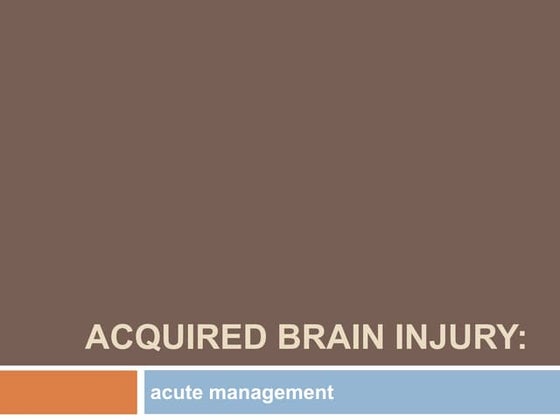 Brain Injuries | PPT