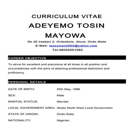 CURRICULUM VITAE1 | DOC