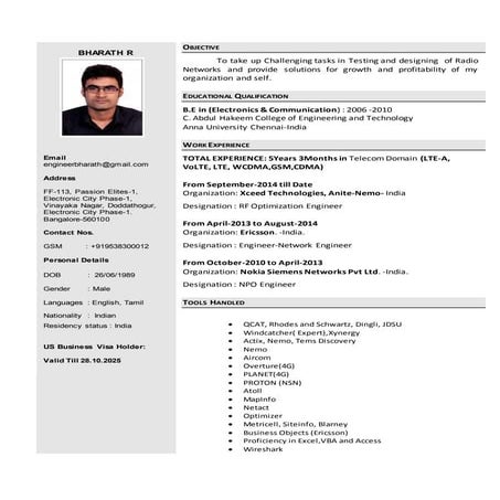 Bharath R-CV | DOCX