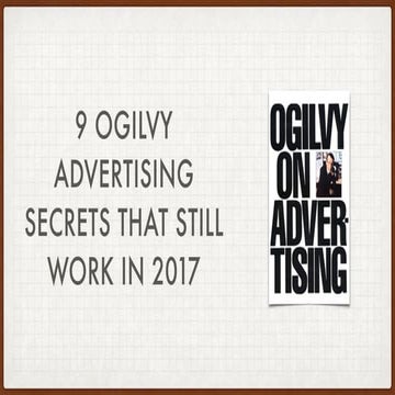 9 Advertising Secrets from Ogilvy | PDF