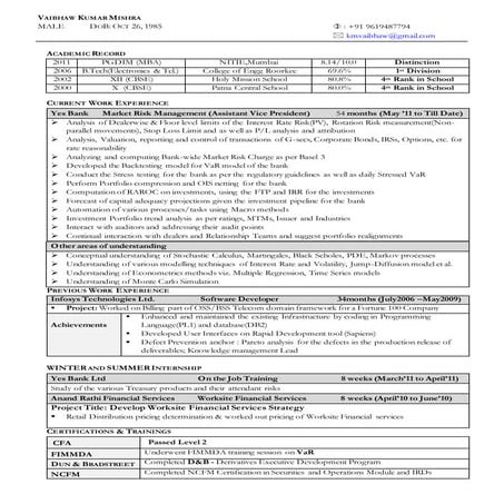 Vaibhaw Resume Updated | DOCX