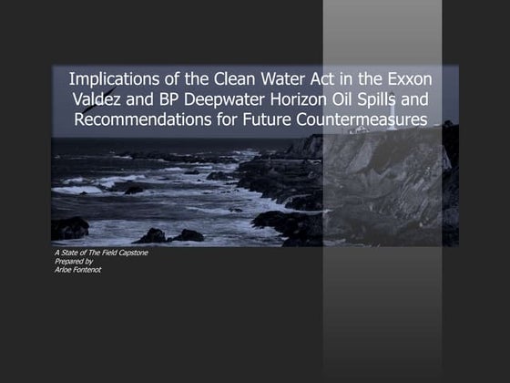 Deep Water Horizon Oil Spill (B. P. Oil Spill) | PPT