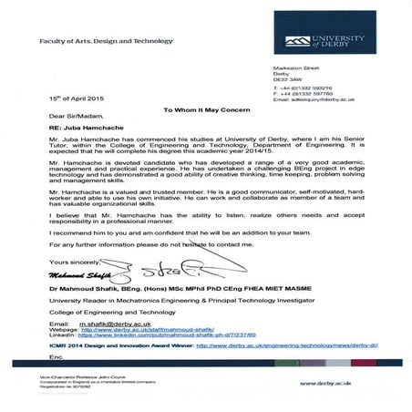 Reference Letter 2 | PDF