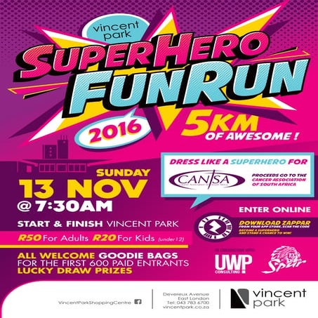 Superhero Fun Run mall poster 2 | PDF