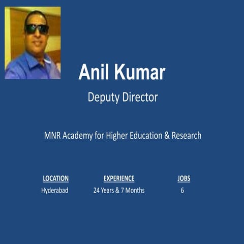 Anil Kumar | PPT