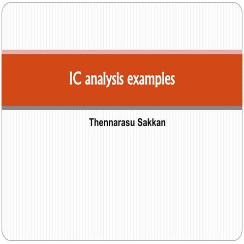 9a ic analysis example | PPT