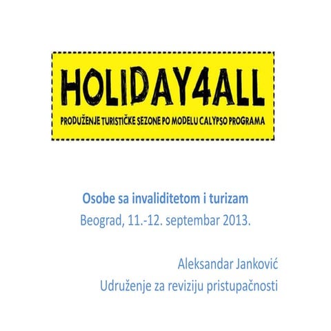 Holiday4All - Aleksandar Janković - prezentacija URP | PPTX
