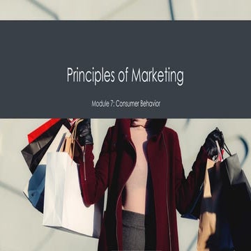 The Consumer Behavior - Principles of Marketing | PPTX
