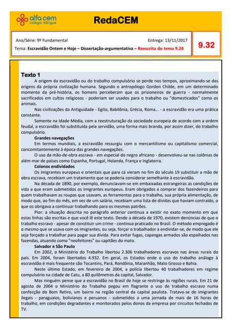 English cem 9th grade - 9.8 | PDF