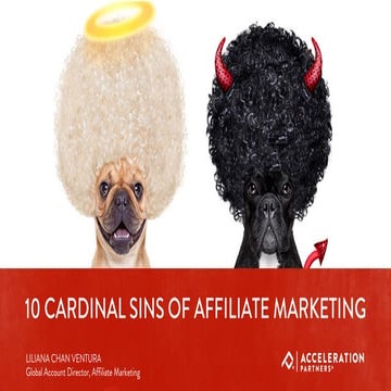 10 Cardinal Sins of Affiliate Marketing | PDF | Marketing and ...